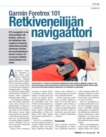 Garmin Foretrex 101 - Retkiveneilijän navigaattori - Venemestari