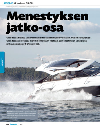 Koeajo: Grandezza 33 OC – menestyksen jatko-osa - Venemestari