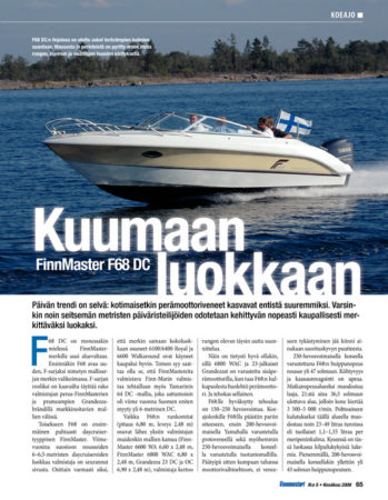 Koeajo: Finnmaster F68 DC Kuumaan luokkaan - Venemestari